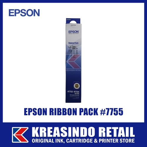 Jual Epson Ribbon Pack Refill Pita LQ-300 LQ-310 (7753 7754 7755 ...