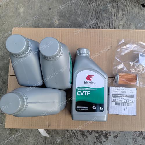 Jual Paket Oli transmisi 4 liter CVT Idemitsu dengan filter matic ...