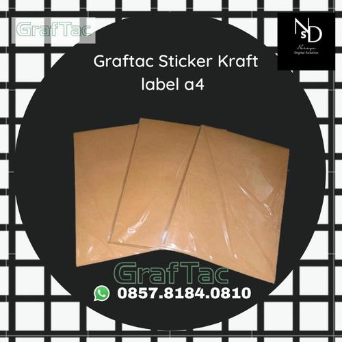 Jual Sticker Kraft Graftac stiker label samson a4 sticker samson paper ...