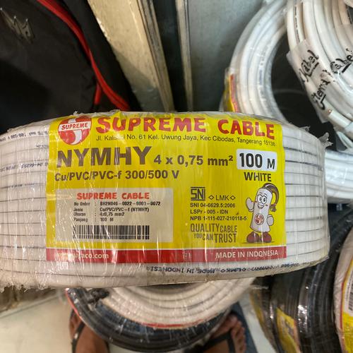 Jual KABEL NYMHY SUPREME 4X0.75 SERABUT 4 X 0.75 100 METER - Jakarta Pusat - Plasma Jaya ...