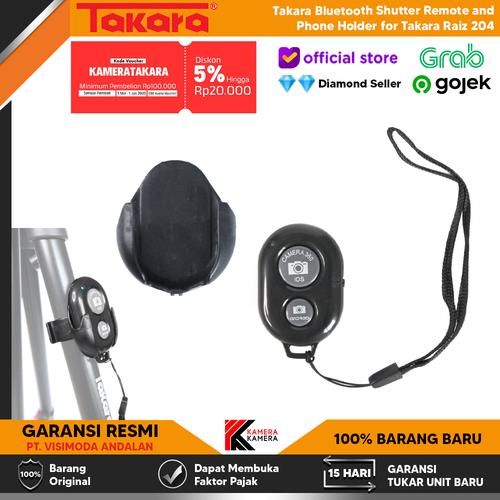 Jual Takara Bluetooth Shutter Remote and Phone Holder for Takara Raiz ...