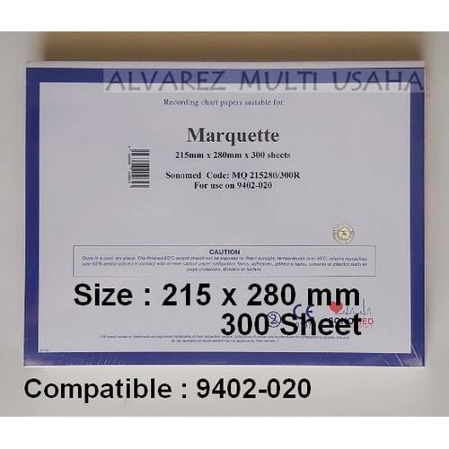 Jual Kertas Treadmil/Marquette Recording Chart Paper 9402-020 Isi 300 ...