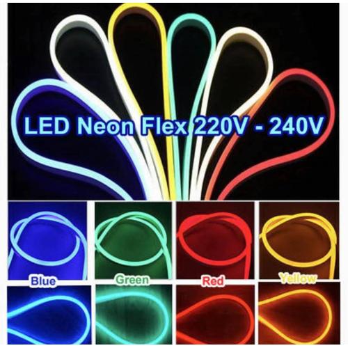 Jual Lampu LED Neon Flex 220v meteran LED Flexible Permeter - Kuning ...