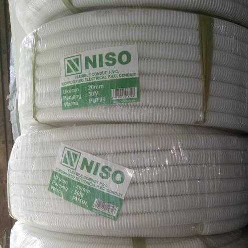 Jual Selang Spiral Kabel Putih (Tidak Belah) / Selang Flexible 19mm ...