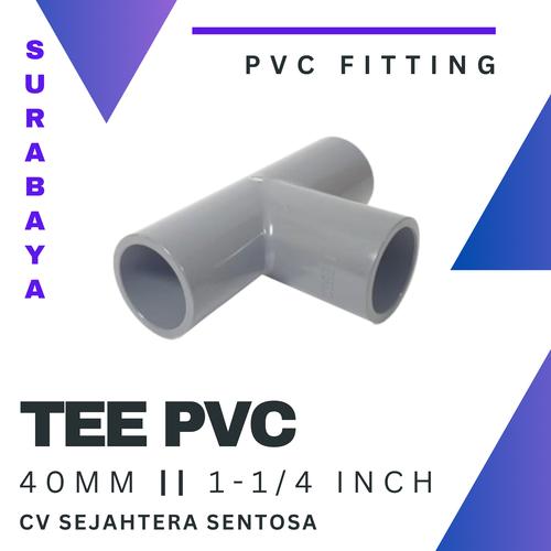 Jual Tee PVC 1 1/4" inch Lesso AW Equal Tee Fitting Sambungan Pipa Pvc ...