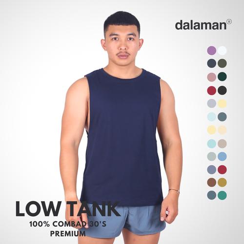Jual Tanktop Pria Low Cut Baju Singlet Pantai Polos Premium/Muscle ...