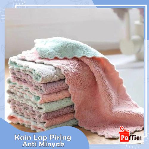 Jual Kain Lap Piring Anti Minyak Microfiber Dapur cuci hand towel ...