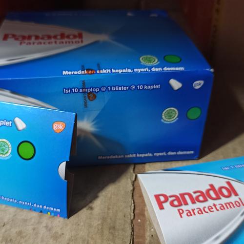 Jual panadol paracetamol 500mg BOX, Panadol Hijau Flu&batuk, Panadol ...