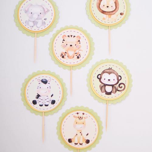 Jual Hiasan Kue Cake Topper Tema Jungle Animal - Kota Samarinda ...