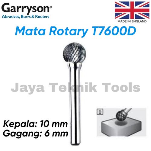 Jual Mata Rotary Garryson T7600D England Tuner Burr Tungsten Carbide 6 ...