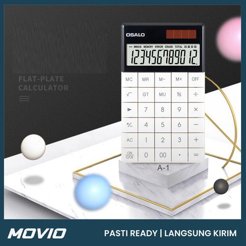 Promo MOVIO Modern Calculator -Kalkulator Modern 12 Digit Kalkulator ...