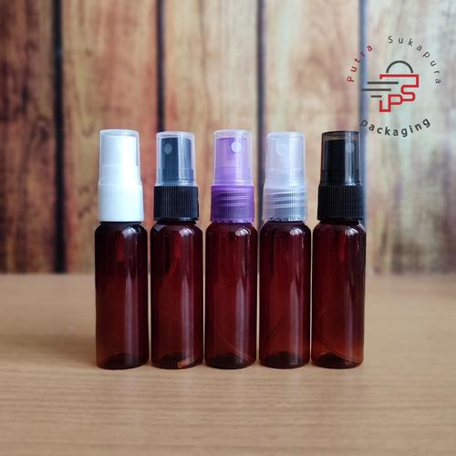 Jual Botol Spray Coklat 27/30ml / Botol Plastik Coklat / Botol Spray ...