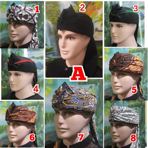 Jual blangkon batik sunda jawa tradisional atas full tutup dewasa ...