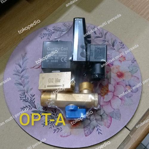 Jual ELECTRIC SOLENOID VALVE TIMER AUTO DRAIN AC 220V 1/2" / OPT-A ...