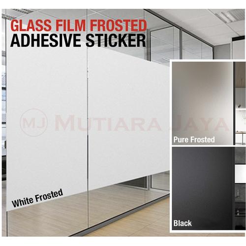 Jual Stiker Pintu Kaca Film Jendela Buram Putih Hitam Sandblast Sticker ...