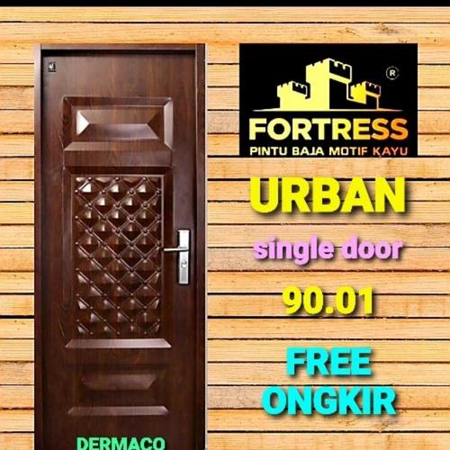 Jual PINTU BAJA MOTIF KAYU 90 CM / PINTU BAJA FORTRESS URBAN 90.01 ...