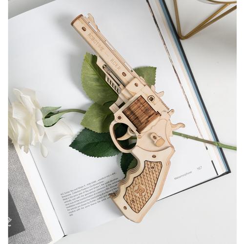 Promo Robotime ROKR Corsac M60 LQ401 DIY Wooden Revolver - Jakarta ...