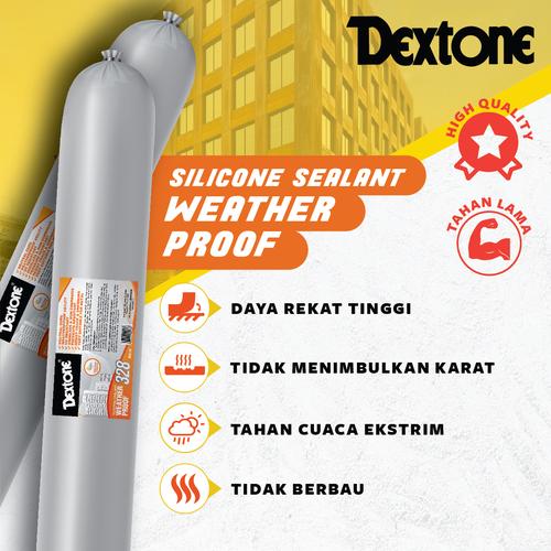 Promo Silicone Sealant Sosis Weather Proof 328 Dextone (600ml) - Putih ...