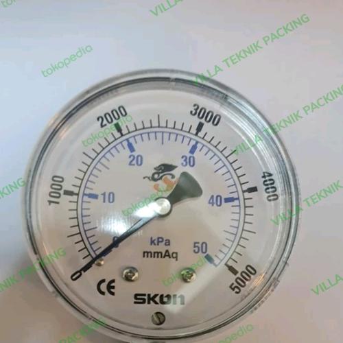 Jual Low pressure gauge 2-1/2" inch 50 kpa / 5000 mmaq SKON - Jakarta ...