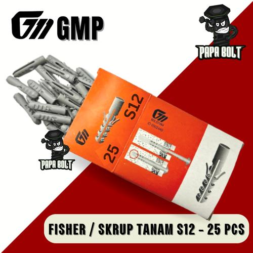 Jual GMP Fiser Viser Skrup Baut Tanam FISHER S12 12MM isi 25pcs - Kota ...