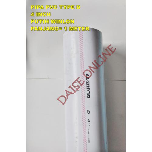 Jual PIPA PVC 4 INCH PANJANG 1 METER PUTIH WINLON - Kab. Sidoarjo ...