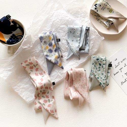 Jual SYAL IKAT PITA RAMBUT SCARF SELENDANG KOREA LEHER MOTIF TAS SATIN ...