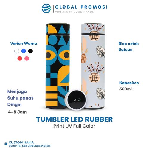 Promo Custom Tumbler Botol Termos LED Suhu Souvenir/Promosi Cetak UV ...