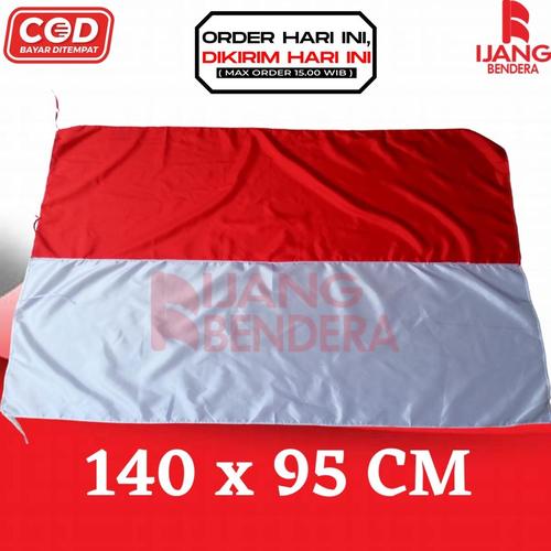 Jual - bendera indonesia ukuran 140x95 cm - bendera merah putih ...