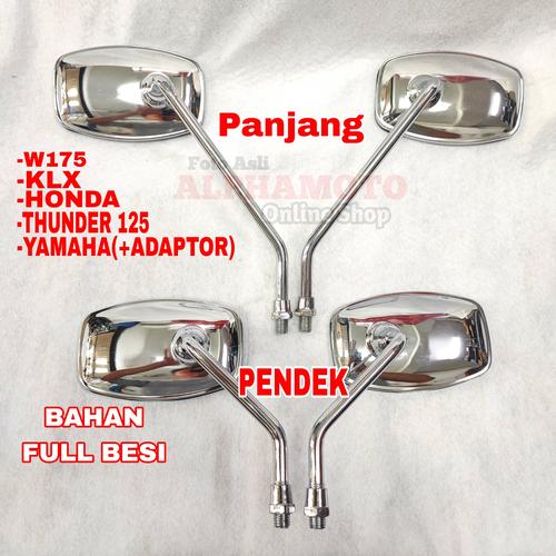 Jual Spion kotak chrome klasik retro w175 scoopy fino fazzio classic ...