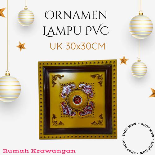 Jual ornamen fitting lampu plafon pvc uk 30x30cm - SE020 - Jakarta ...