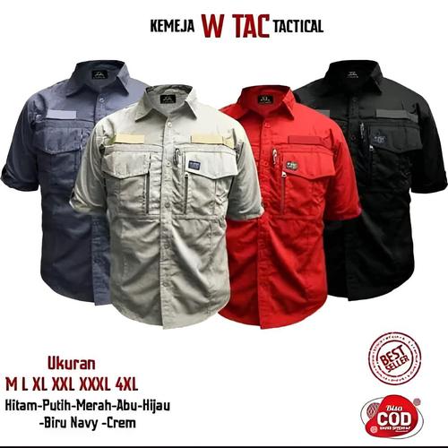 Jual Kemeja W tac seragam tactical baju pdh kerja lapangan kantor pria ...