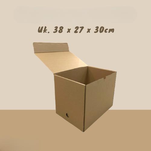 Jual kardus penyimpanan arsip box kotak file karton ukuran 38 x 27 x 30 ...