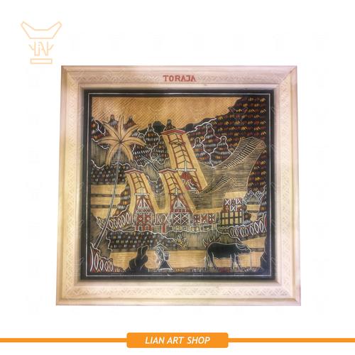Jual Hiasan Dinding Lukisan Ukir Toraja 44x44 - Ukiran1 - Kab. Toraja ...