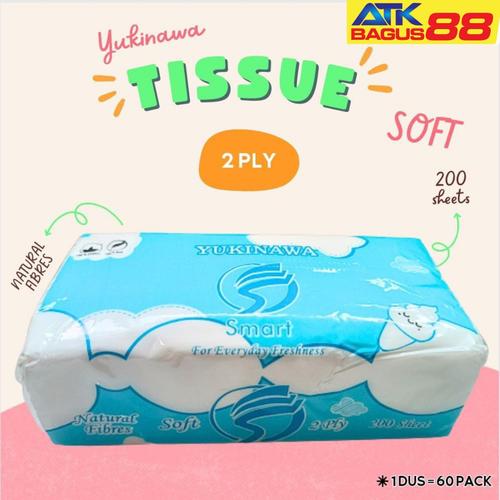 Jual tissue/tissue yukinawa 2 ply/tissue wajah 200 sheets/tissue murah ...