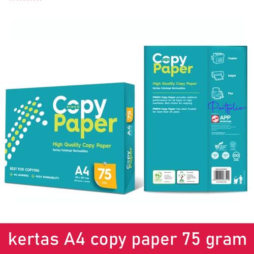 Jual Copy paper 75gram Kertas HVS A4 75 gsm kertas fotocopy A4 kertas ...