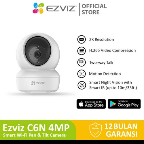 Jual EZVIZ C6N PRO 4MP 2K IP CAM Wireless 360 Camera CCTV Wifi Indoor ...