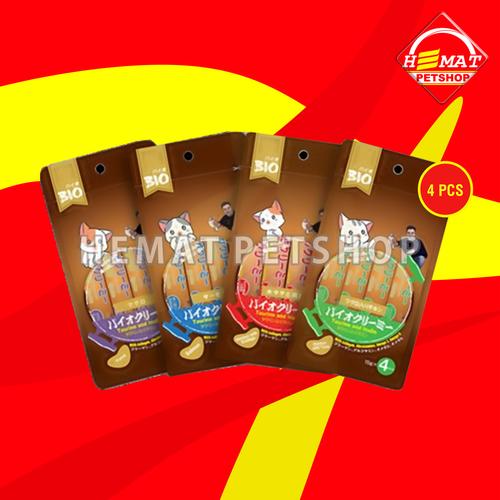 Jual Makanan Kucing Bio Creamy Treats 60 Gram / Snack Kucing Basah Bio ...