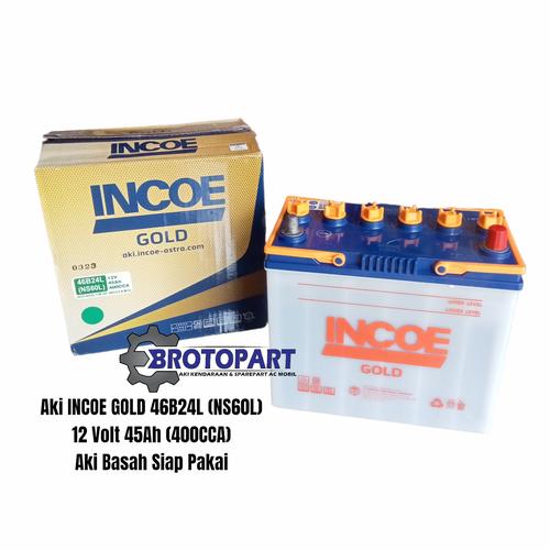 Jual Aki Mobil Incoe Gold NS60L 46B24L 12V 45Ah accu Basah Siap pakai - Jakarta Timur ...
