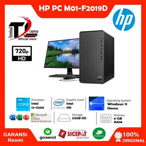 Promo HP PC M01-F2019D i3-12100 8GB 512SSD W11+OHS VGA intel HD Cicil 0% 3x - Jakarta Pusat ...