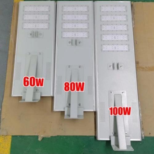 Jual lampu jalan PJU solar 40w 60w 80w 100w solar panel cel matahari led - 100w 5 mata - Jakarta ...