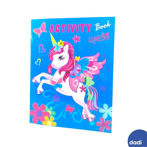 Jual Dadi - Unicorn Coloring Activity large green / Buku Mewarnai ...