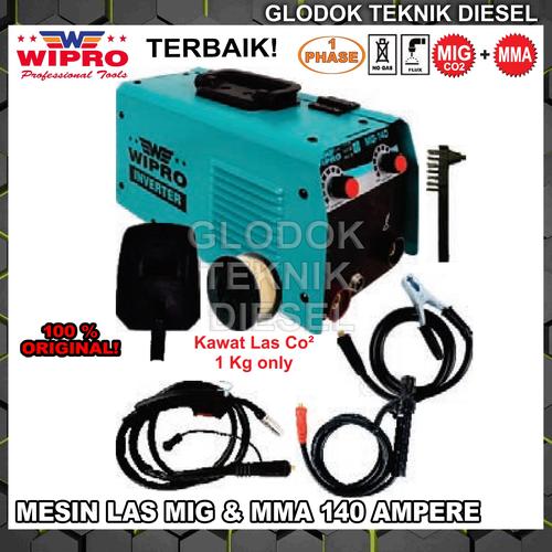 Jual Wipro Mesin Las MIG MMA 140 A Welding Machine MIG140 ORIGINAL ...