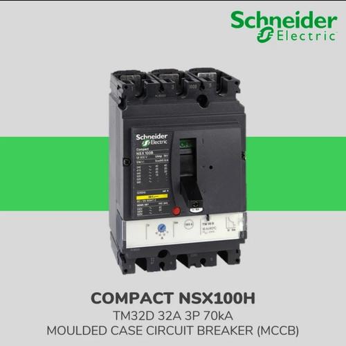 Jual Schneider Compact Mccb NSX100H 32A 3P 70kA Ref - LV429675 Original ...