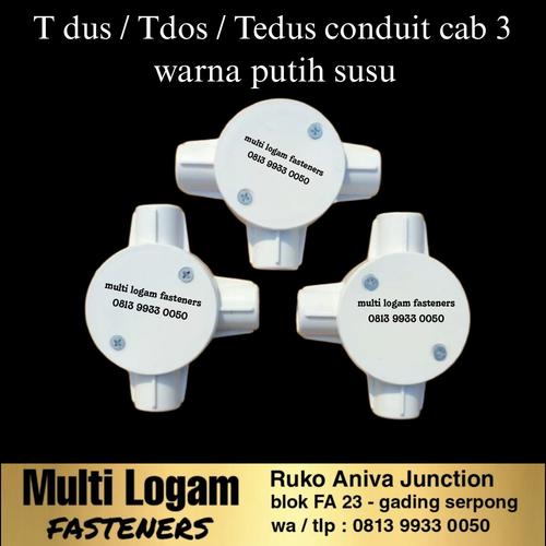 Jual Tdus Tdos Tedus Conduit listrik cab 3 warna putih susu - Jakarta ...