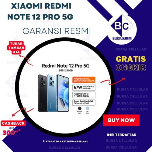 Jual Xiaomi Redmi Note 12 Pro 5G 8/256GB Redminote 12 Pro 8GB 256GB ...