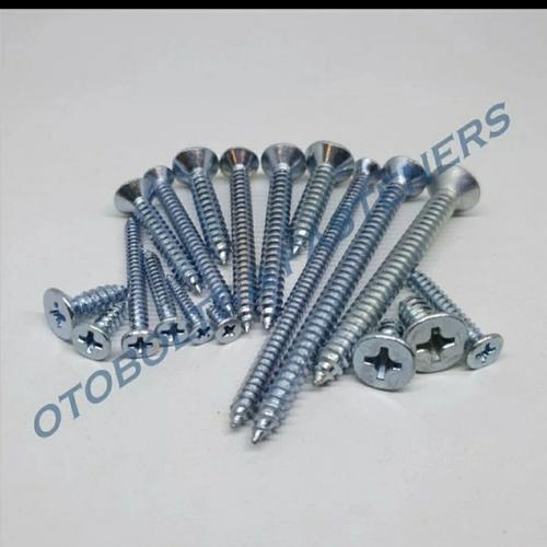 Jual Skrup tapping Screws Sekrup Kayu Kepala Bulat Rata Kepala 10 (50 ...