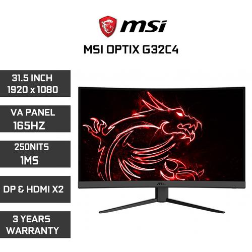 Jual MSI G32C4 32" 165Hz 1ms VA FHD Monitor Gaming Curved - Kota ...