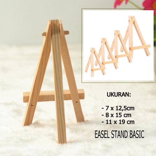 Jual Wooden Triangle Easel Kayu Segitiga Frame Mini Easel Stand Tripod ...
