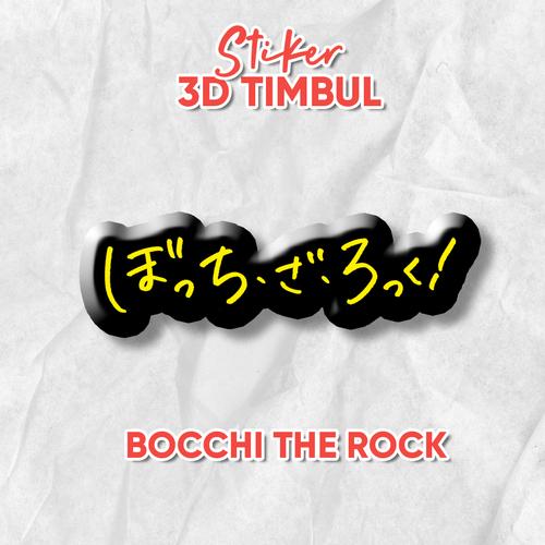 Jual Stiker Emblem 3D Bocchi the rock logo / Stiker Anime Gaming Resin ...