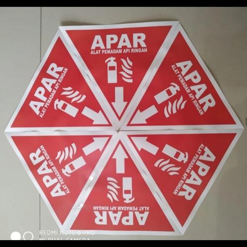 Jual STICKER SEGITIGA APAR UKURAN 25 X 25 X 25 CM HARGA SATUAN ...